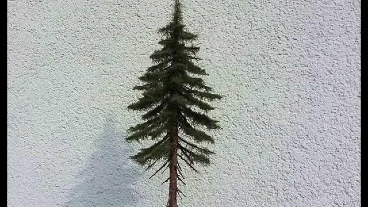 Building realistic model trees : Part 2 (spruce/conifer) - Modellbäume ...