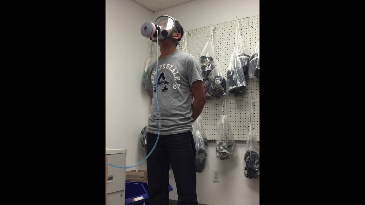 Full face mask fit test - YouTube