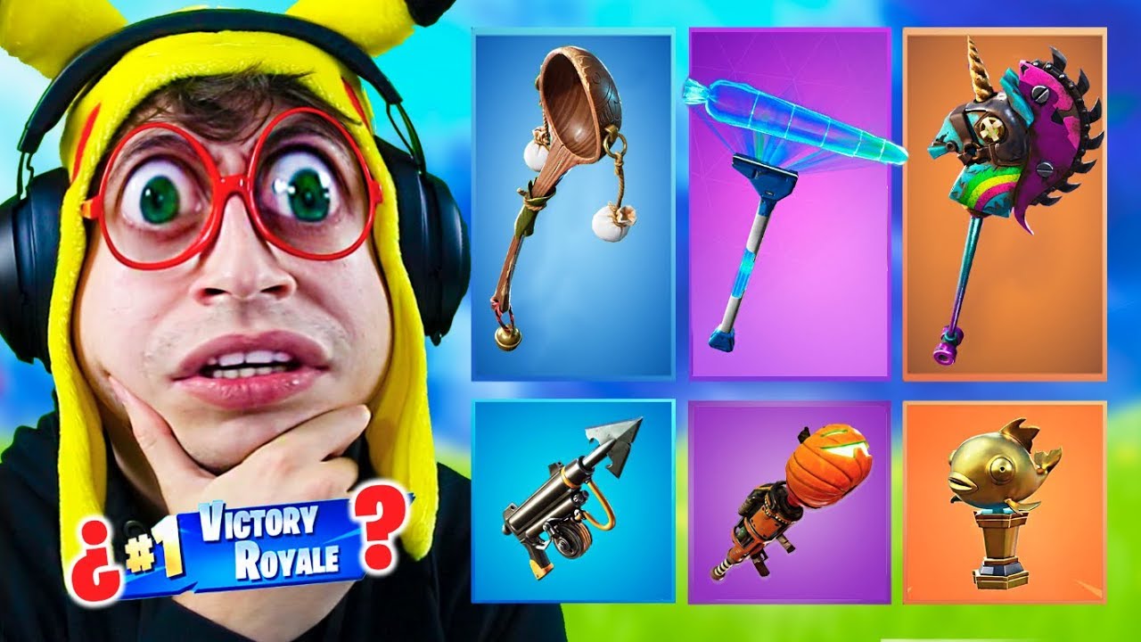 RANDOM **PICKAXE** Skin CHALLENGE en Fortnite Battle Royale 2!! (Reto ...