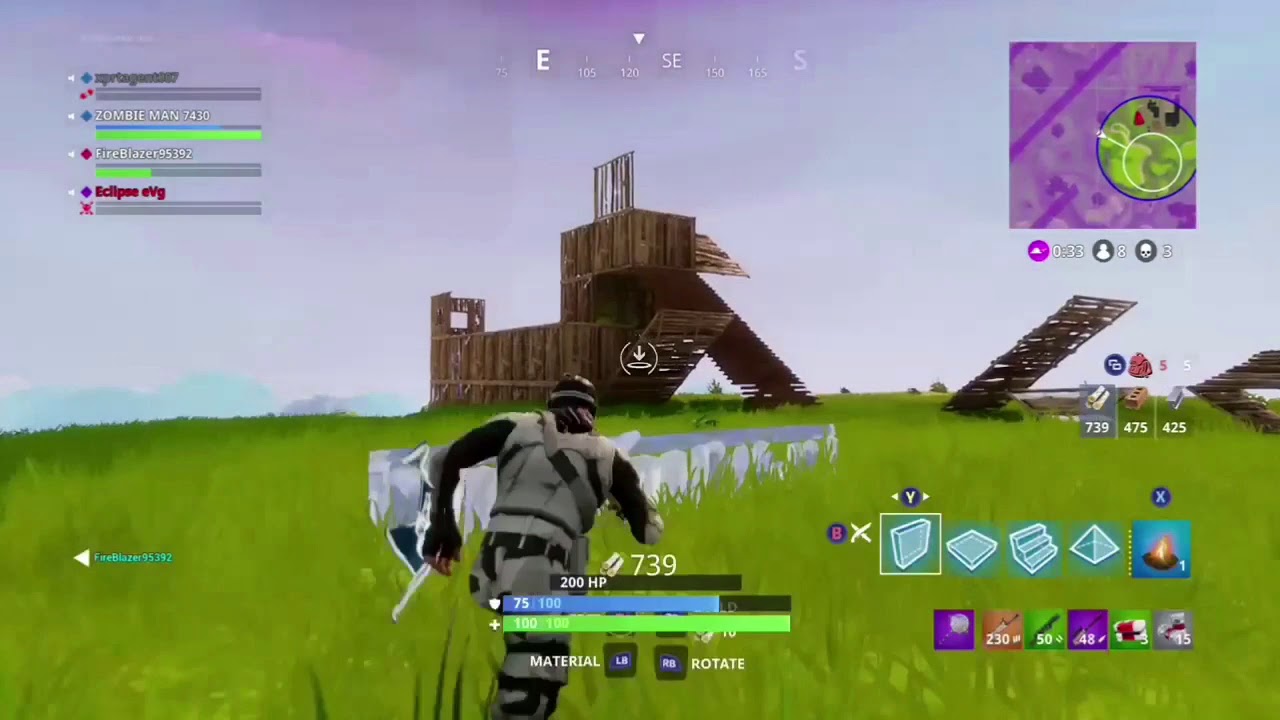 Awesome 1v3 Clutch On Fortnite Youtube
