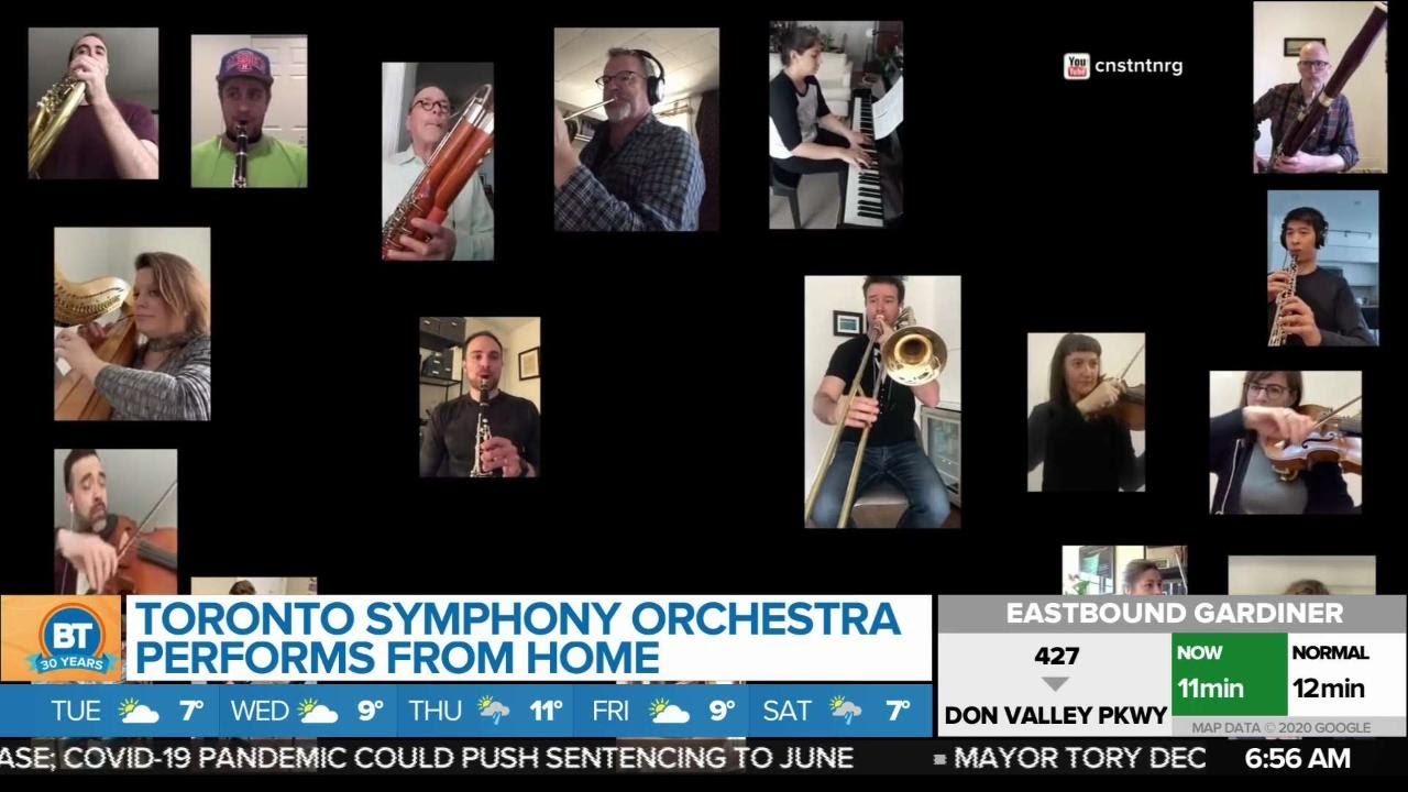 The Toronto Symphony Orchestra performs from home! - YouTube