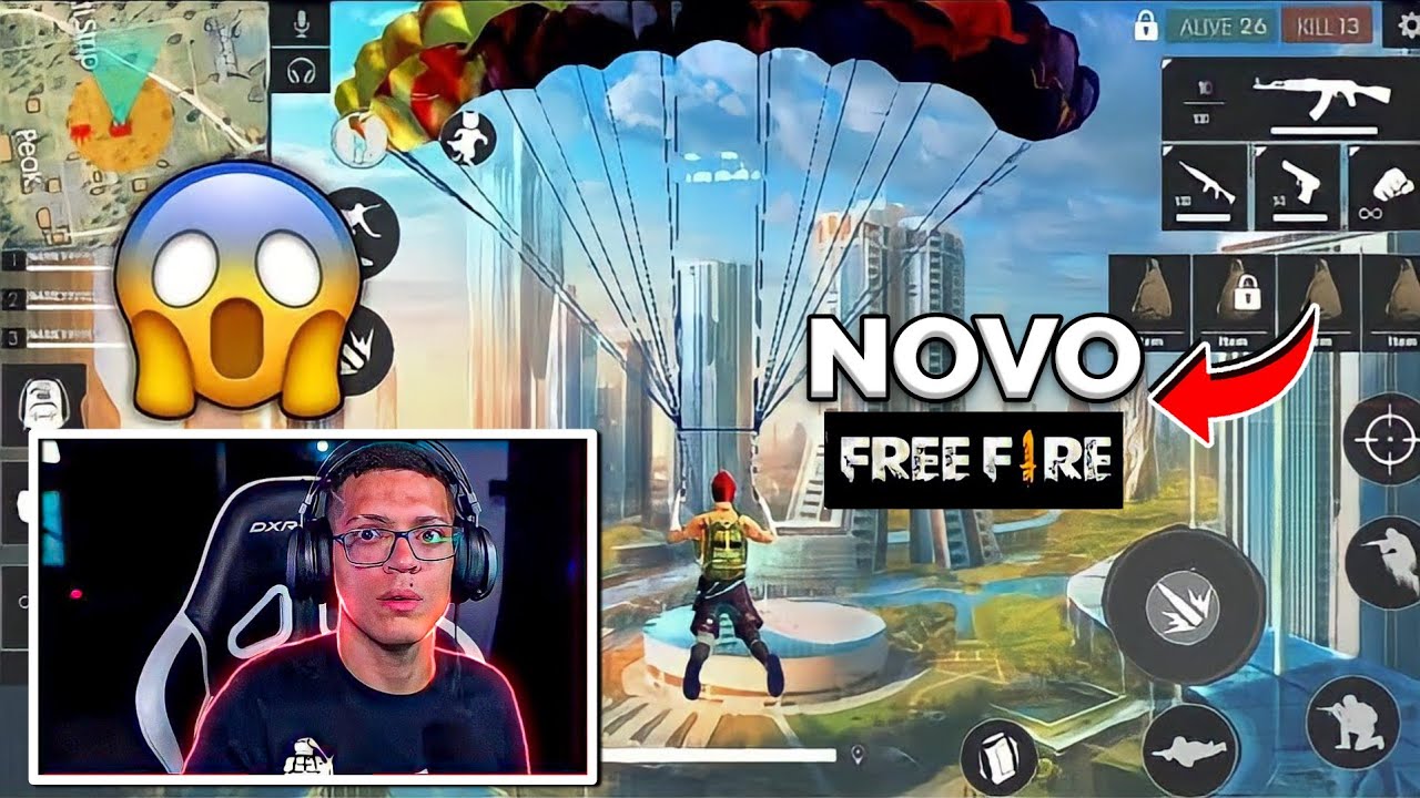 REAÇÃO DO CEROL AO JOGAR O "NOVO FREE FIRE" - SUPER PEOPLE - YouTube