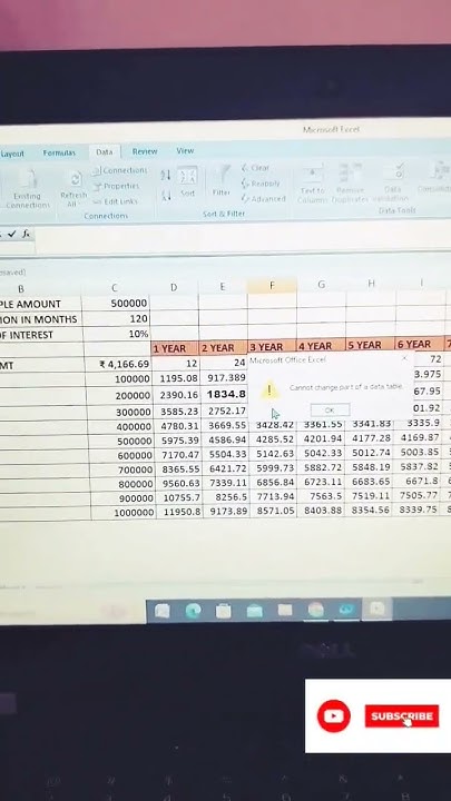 CAN'T CHANGE PART OF A DATA TABLE PROBLEM 😕 - YouTube