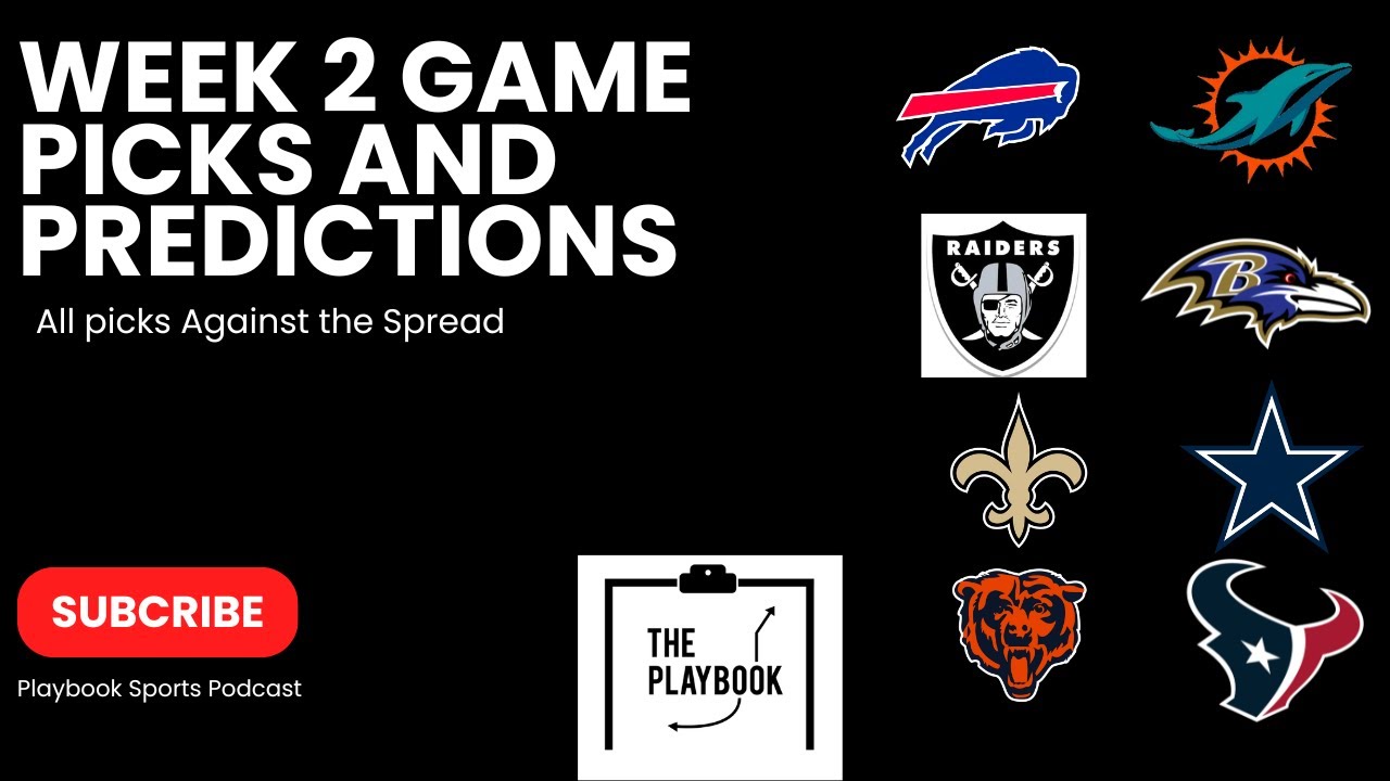 NFL Week 2 Game Picks and Predictions - YouTube