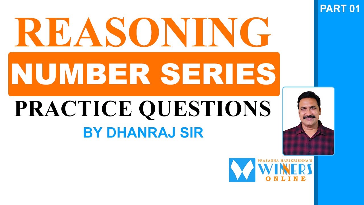 Number Series Practice Questions PART 01 REASONING DHANRAJ SIR Number Series Practice Questions PART 01 REASONING DHANRAJ SIR