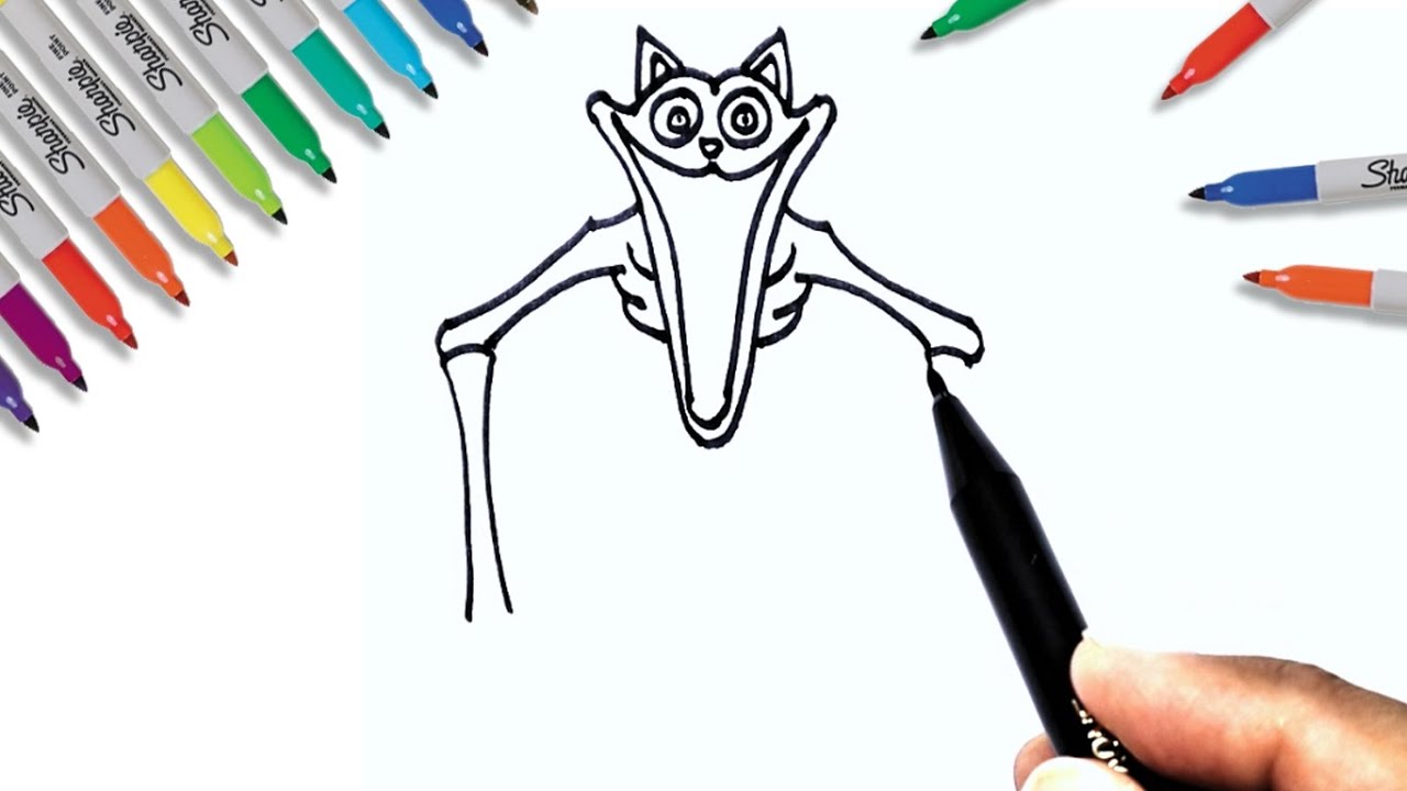 How To Draw Nightmare Catnap Sketch | Poppy Playtime | Smiling Critters ...