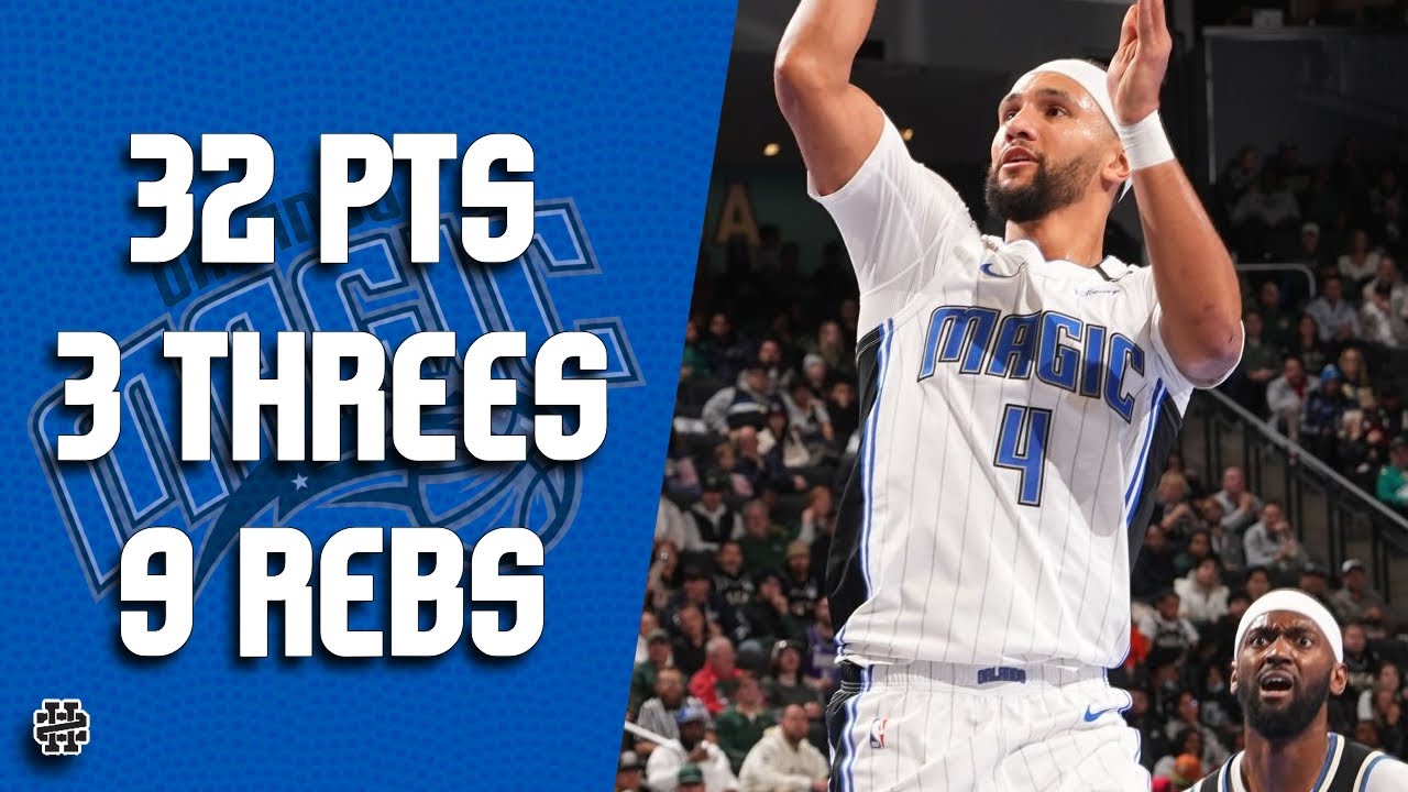 Jalen Suggs 32 pts 3 threes 9 rebs vs Bucks 24/25 season - YouTube