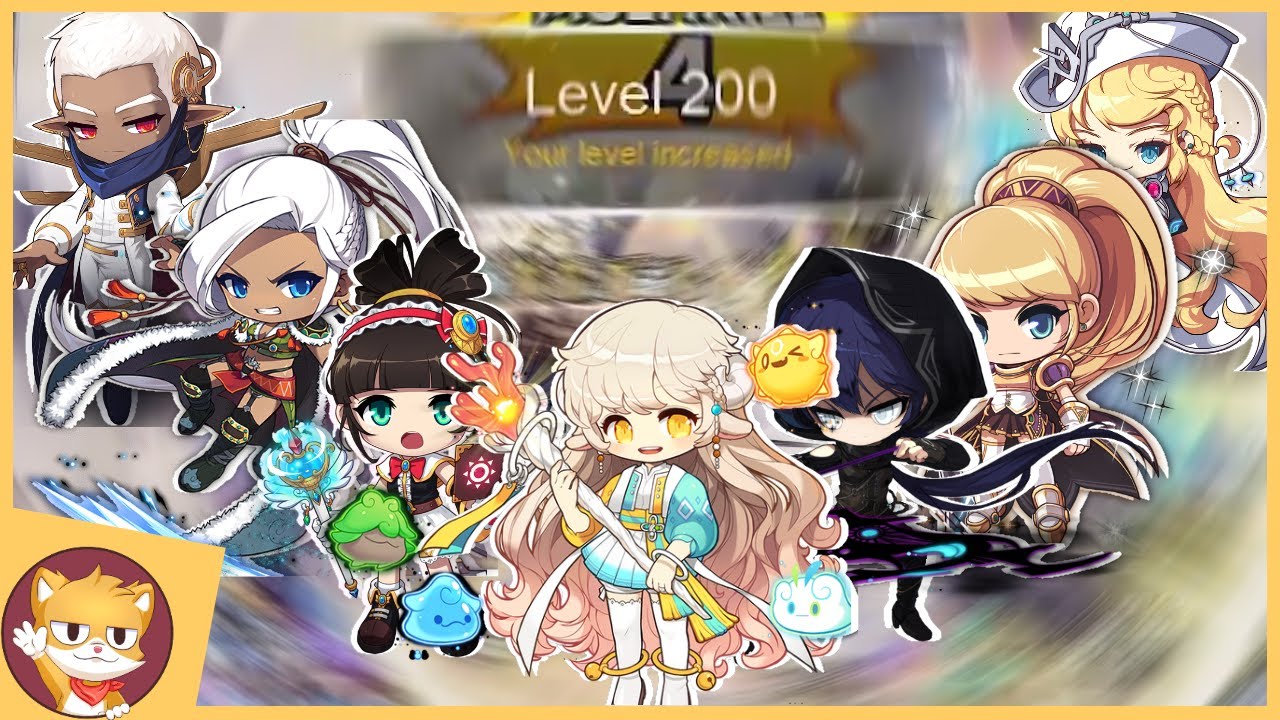 12 Easy To Train To Level 200 Classes | MapleStory - YouTube
