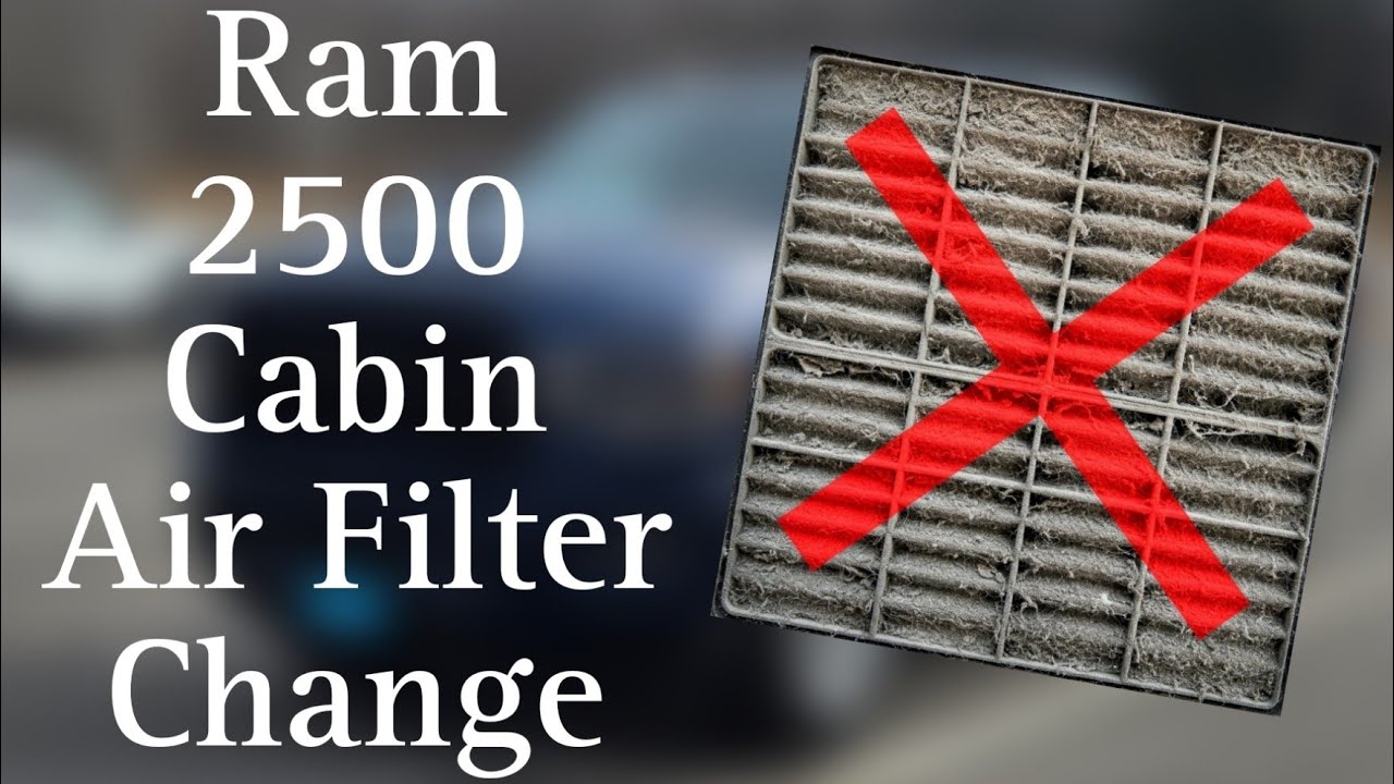 Cabin Air Filter Change - Ram 2500 - YouTube