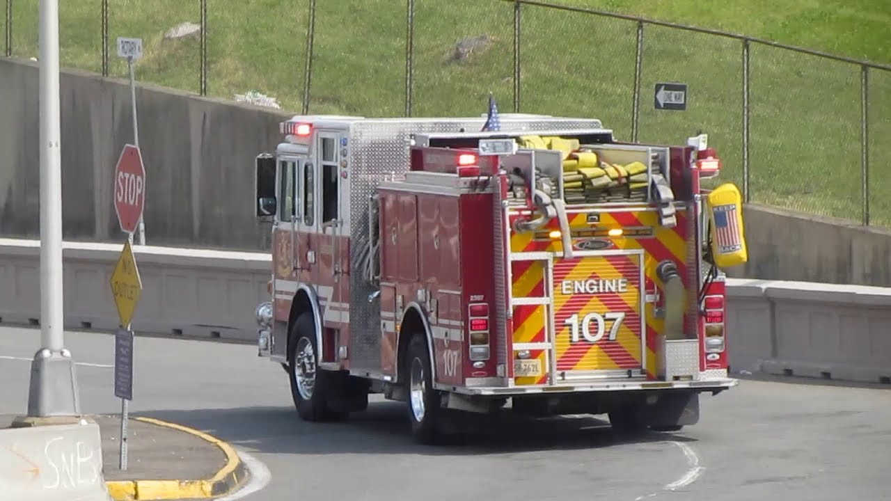 ACFD Engine 107 Responding - YouTube
