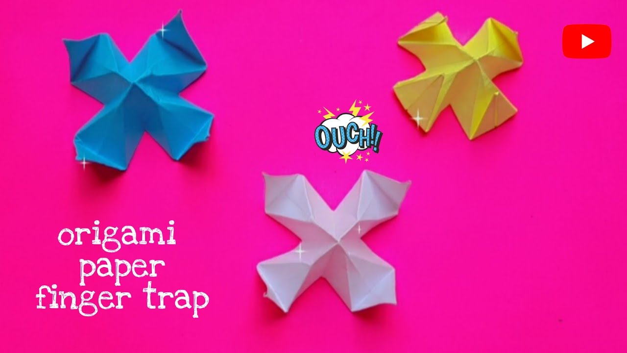 DIY: how to make origami finger trap || paper finger trap || antistress ...