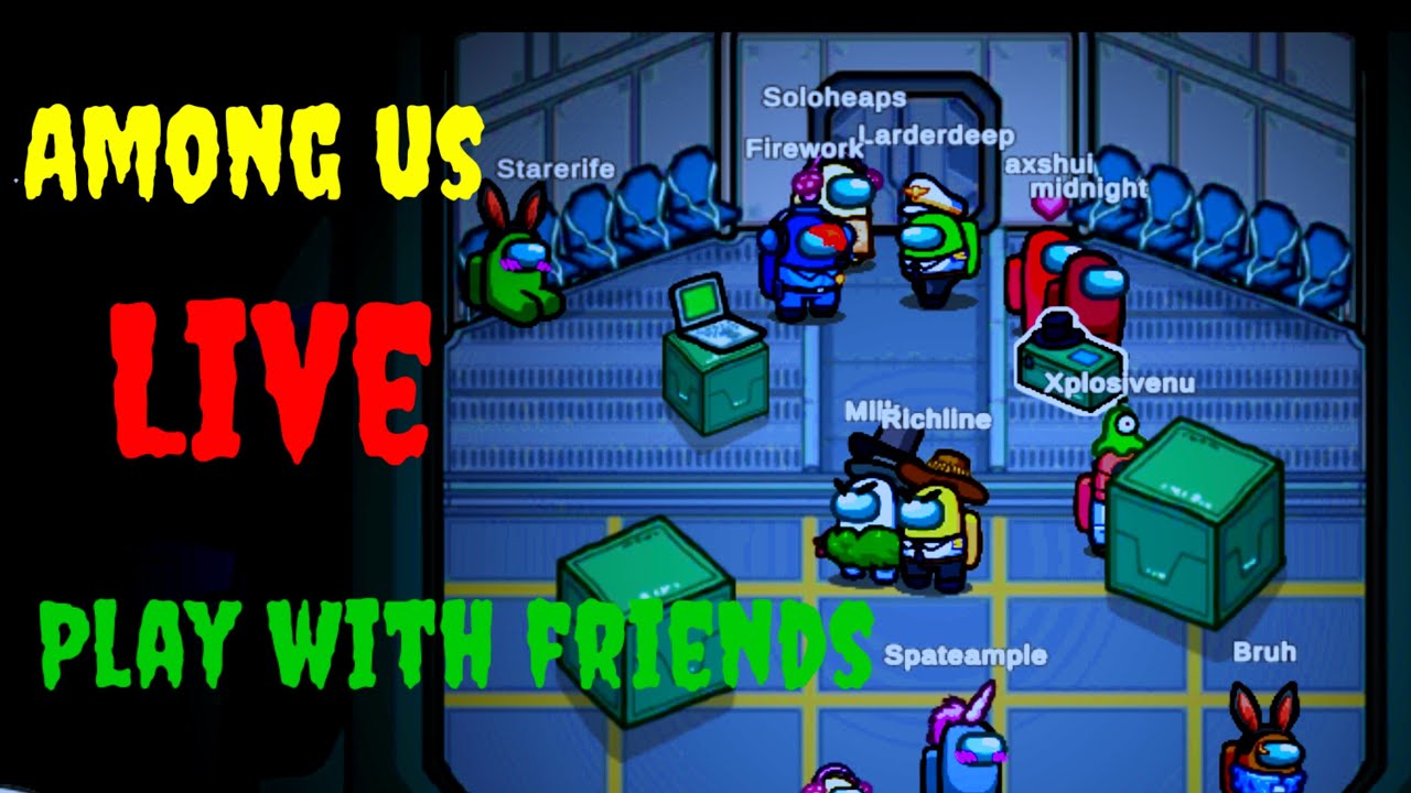 Among us live stream and gameplay with friends - YouTube