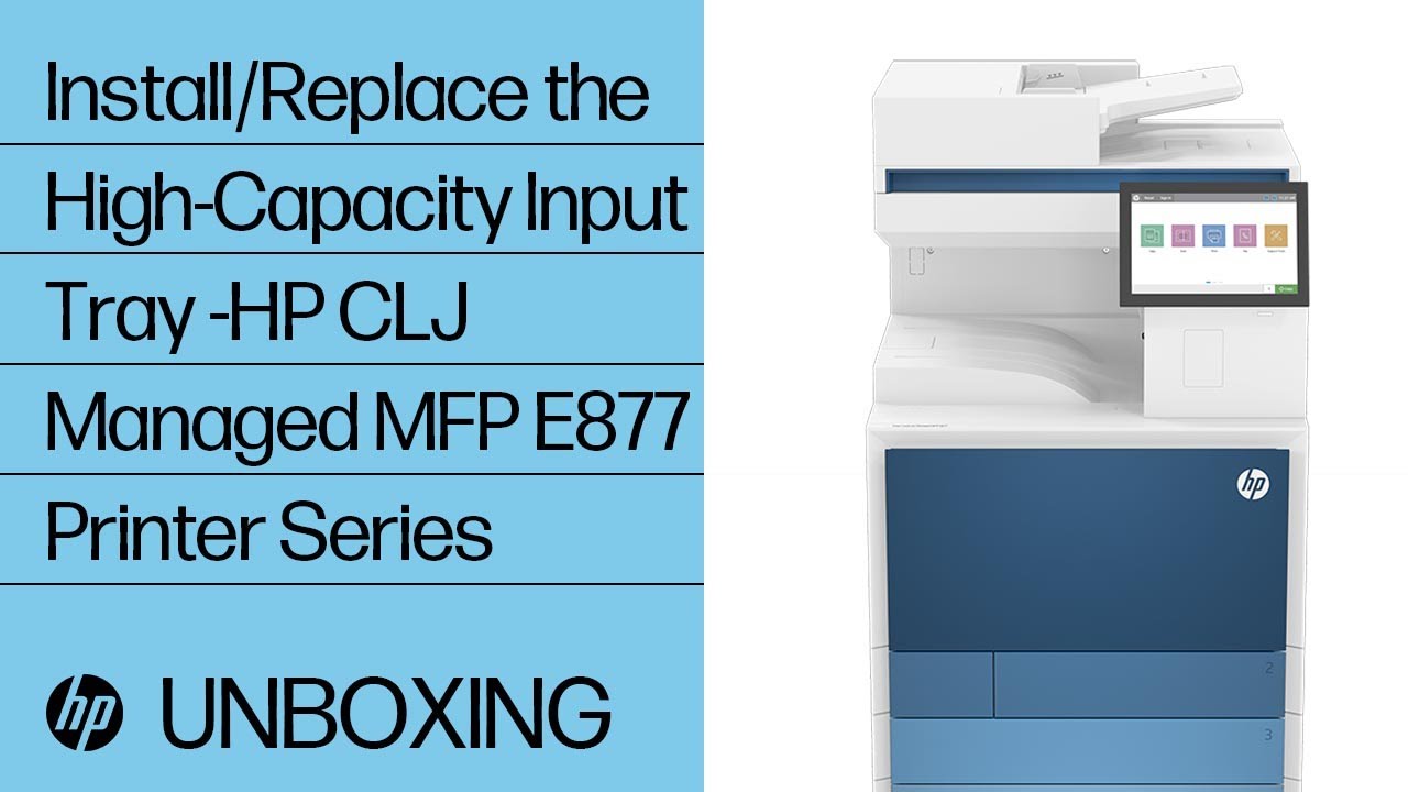 HP A3 LaserJet Managed, HP A3 PageWide - Installation videos | HP® Support