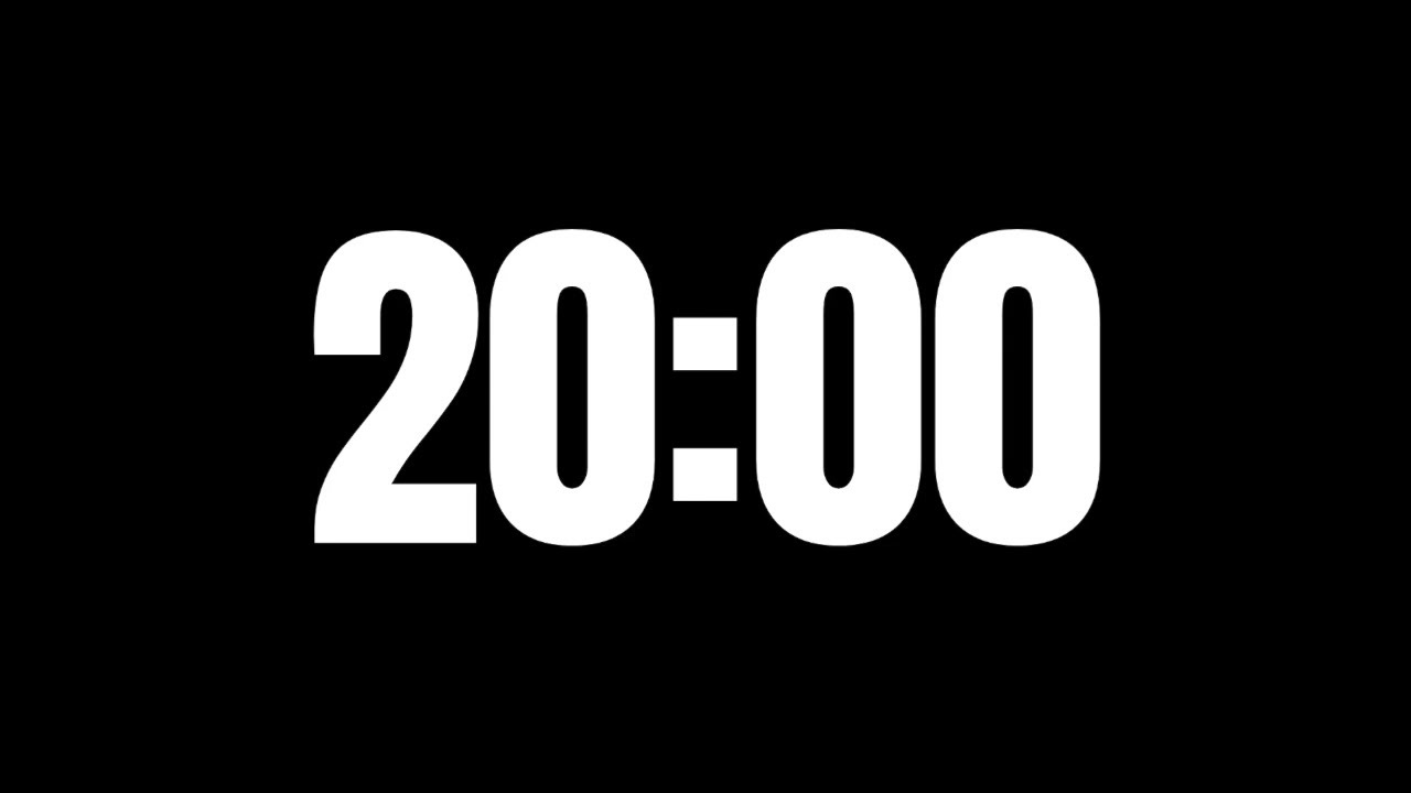 20-Minute Classroom Timer | Classroom Timer with Music | Countdown ...