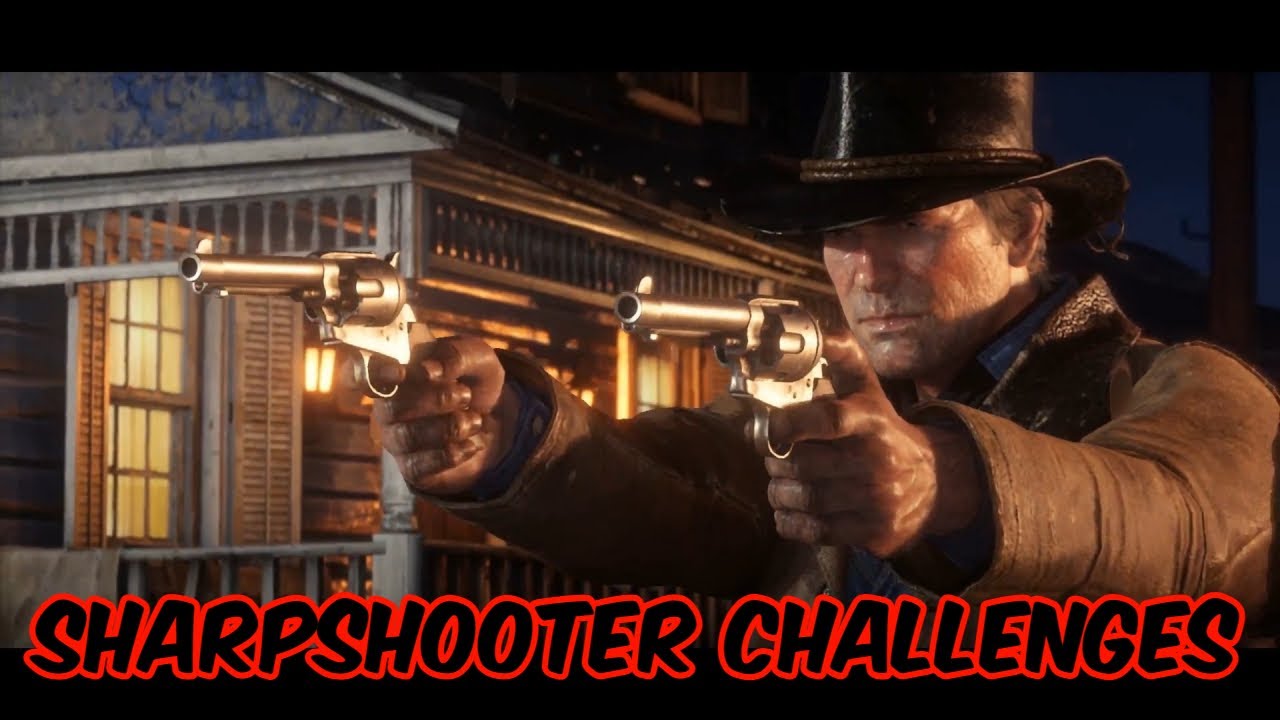 Sharpshooter Challenges 1 to 10 Rdr2 - YouTube