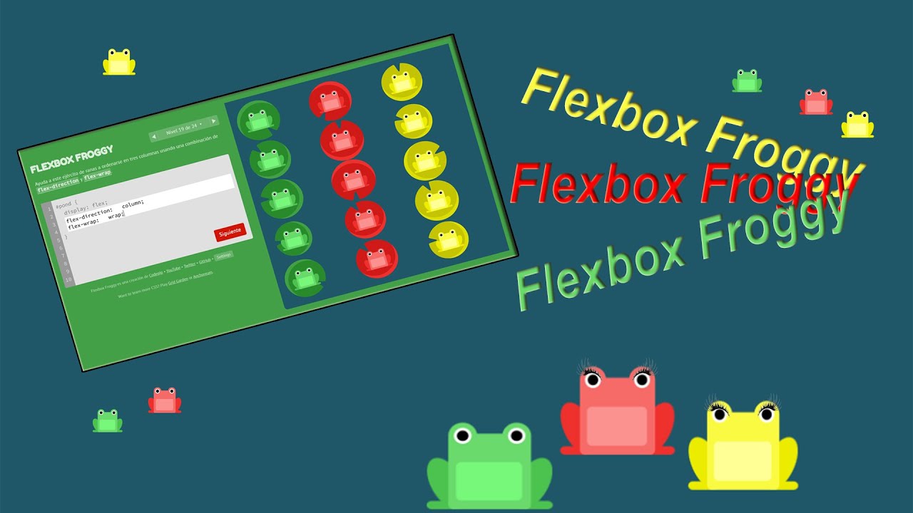 Aprende Flexbox jugando con Flexbox Froggy! - YouTube