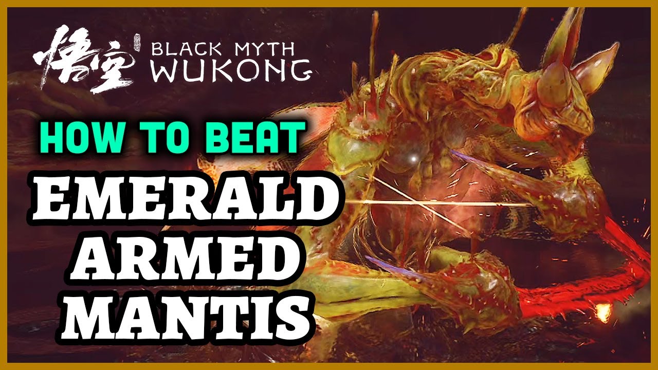 Black Myth Wukong: How to EASILY beat Emerald-Armed Mantis Boss (Build ...