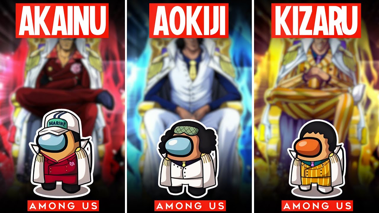 One Piece Characters with Among Us Version - YouTube