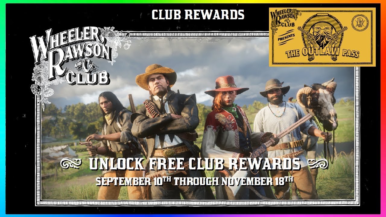 Red Dead Online - Wheeler, Rawson & Co. Club & The Outlaw Pass Details ...