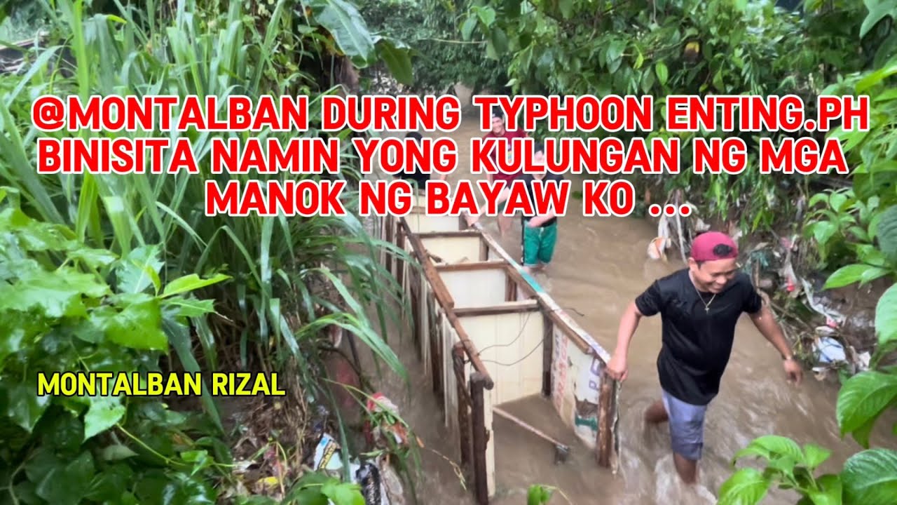 @MONTALBAN RIZAL DURING TYPHOON ENTENG.PH BINISITA NAMIN YONG MGA MANOK ...