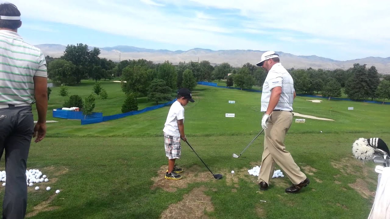 Parker and golf pro Jason Gore - YouTube