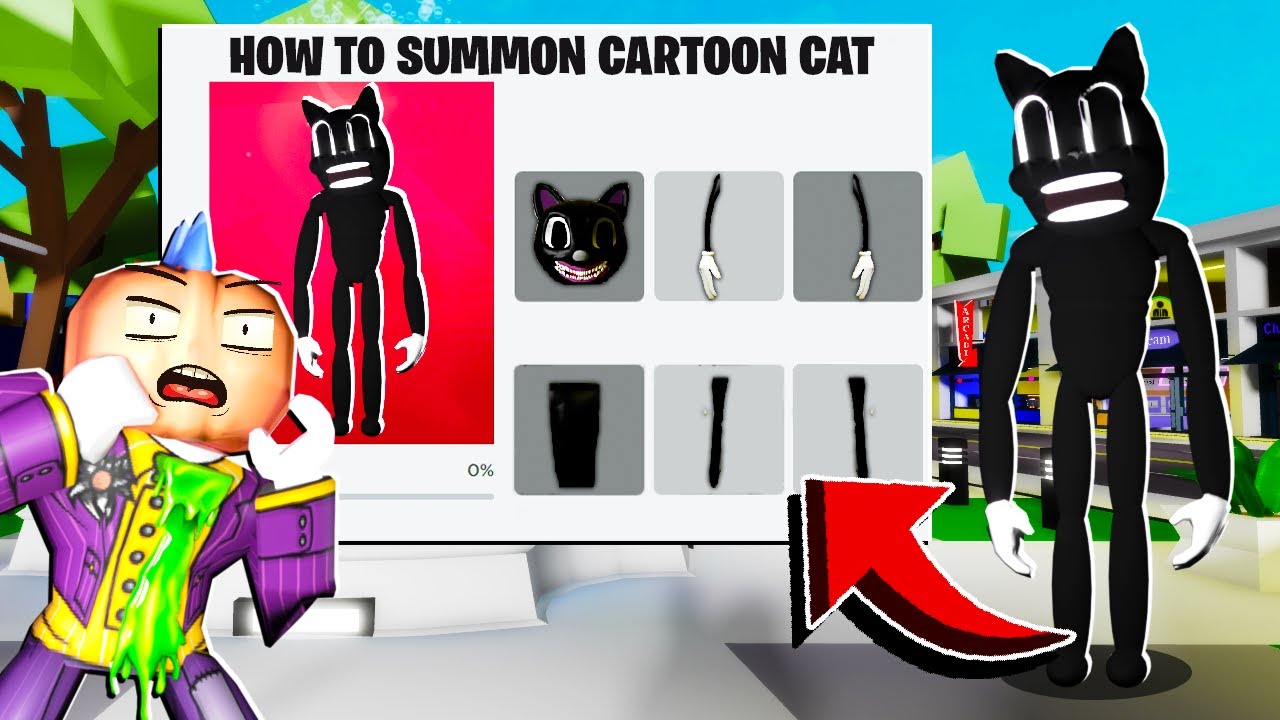 I Summoned Cartoon Cat In Roblox Brookhaven RP - YouTube
