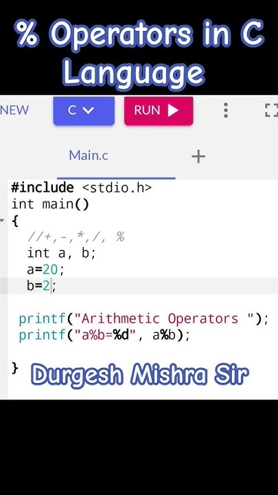 Operators In C Language Clanguage Cprogramming Operator Ccoding Cshorts Youtube