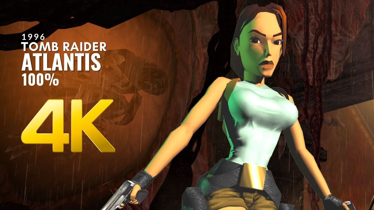 Tomb Raider 1996 (4K) ATLANTIS 100% All Collectibles - YouTube