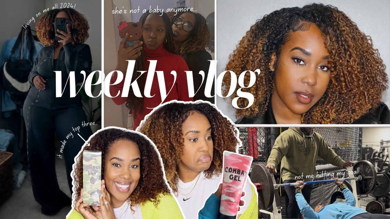 VLOG: Combat Gel on my Natural Hair 😬, gym life with the hubby ...