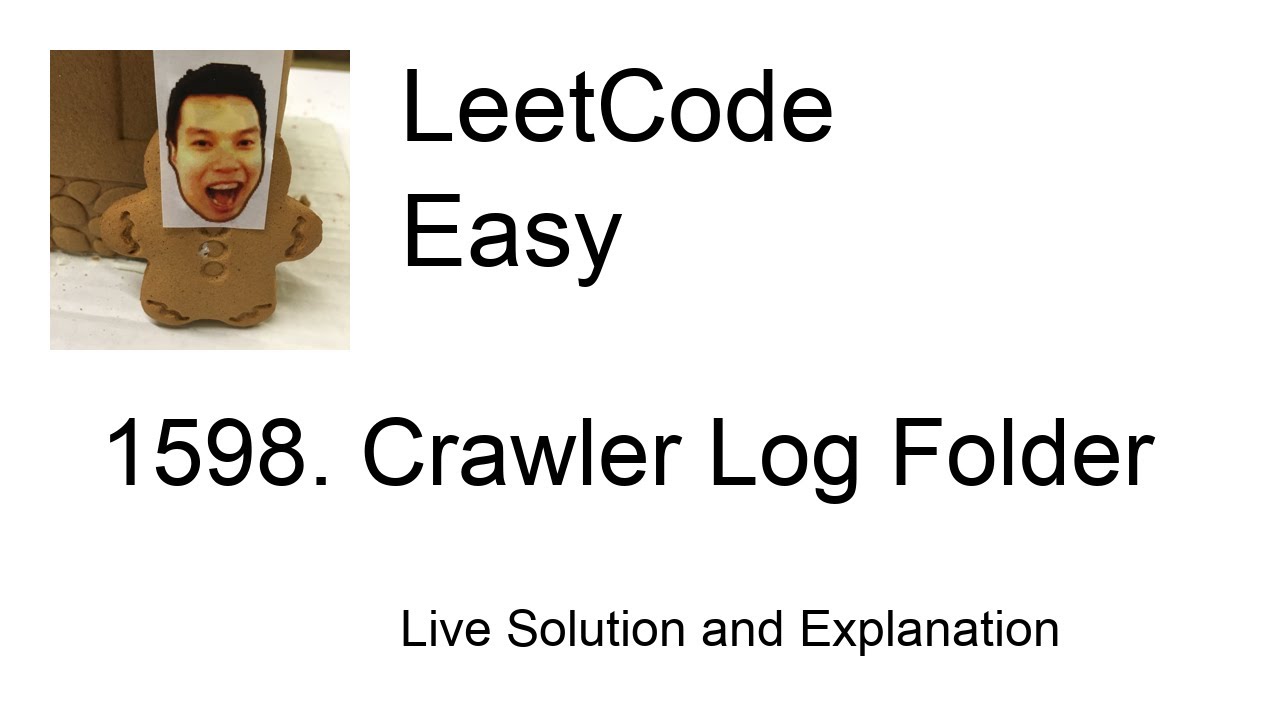 1598 Crawler Log Folder Leetcode Easy Youtube