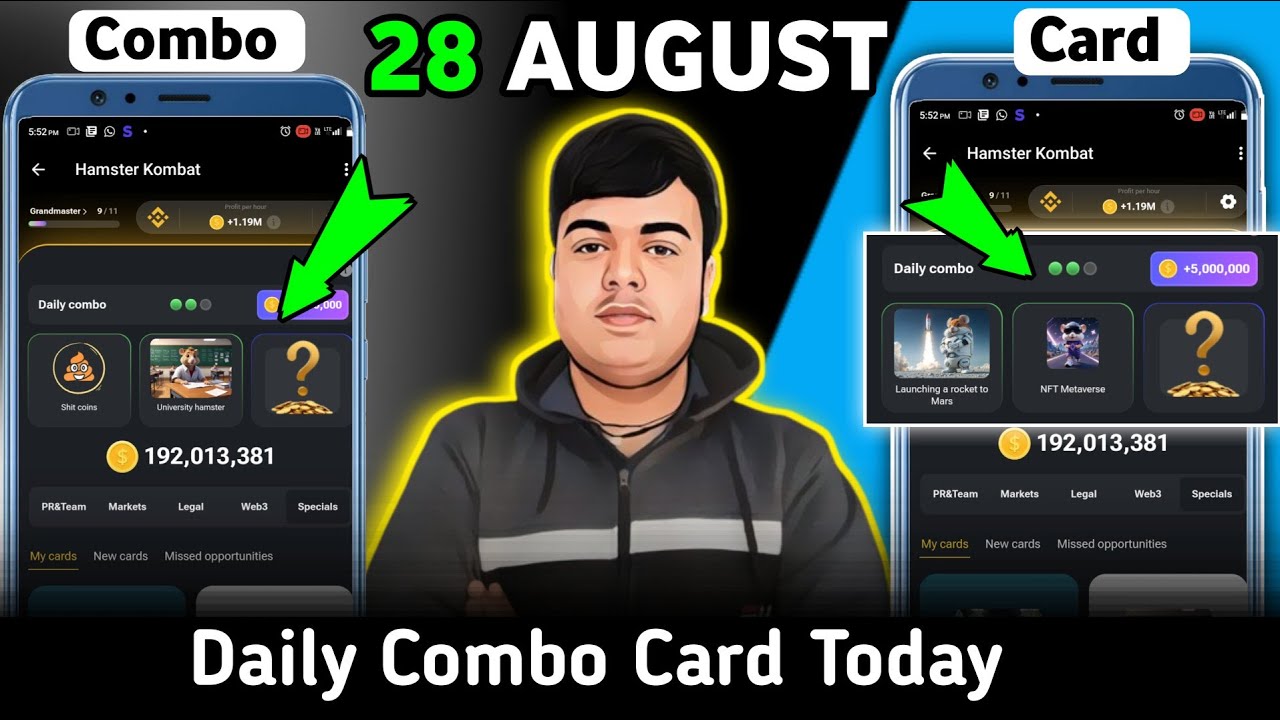 27 August daily combo card today | 27 - 28 August combo | Hamster ...