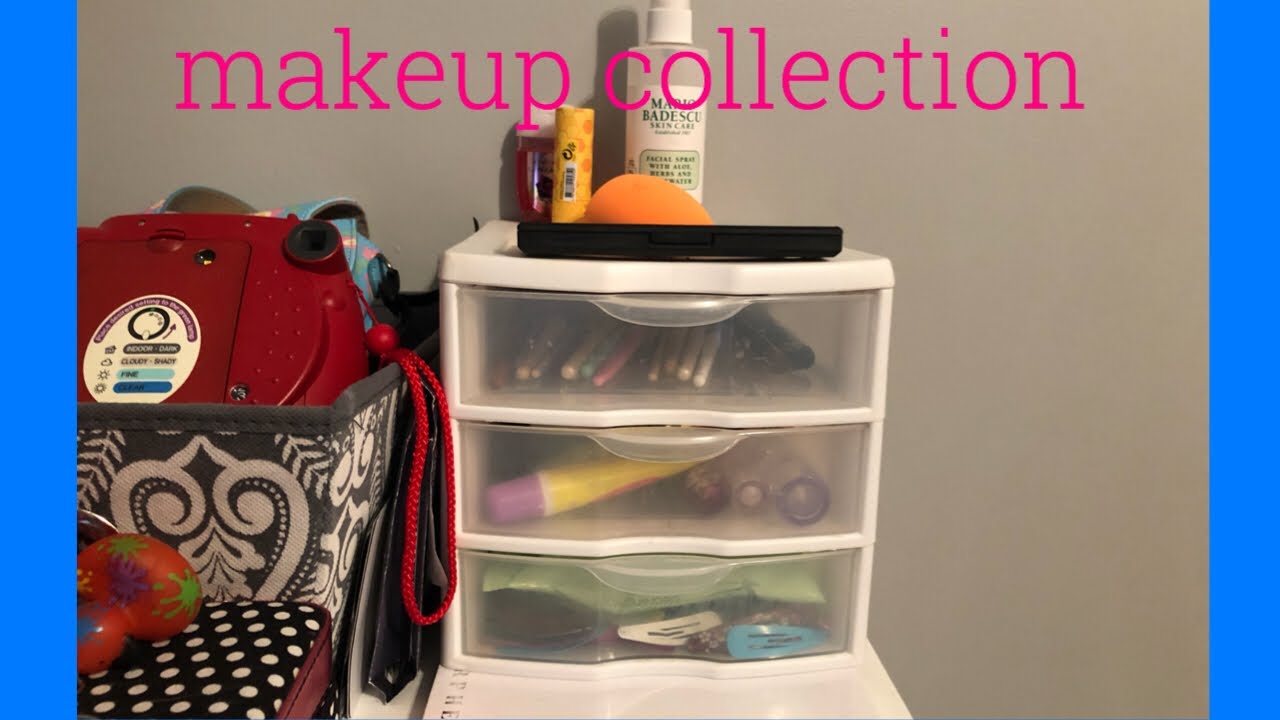 13 year old makeup collection!! - YouTube