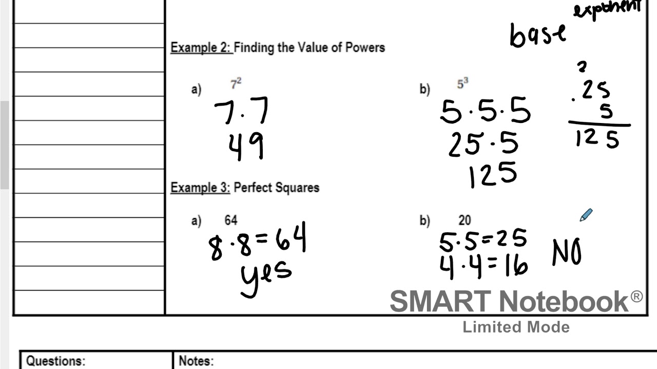 Lesson 1.2 Video Notes - YouTube
