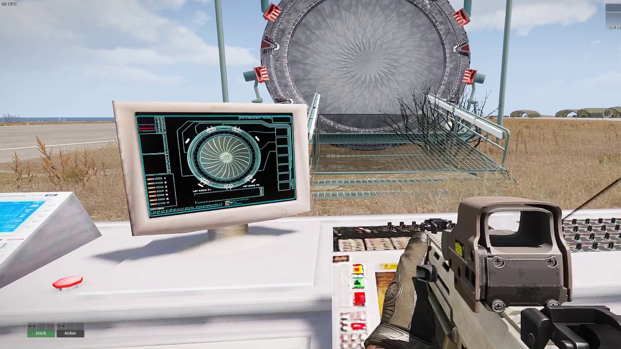 ARMA 3 STARGATE MOD SGC DIAL COMPUTER - YouTube