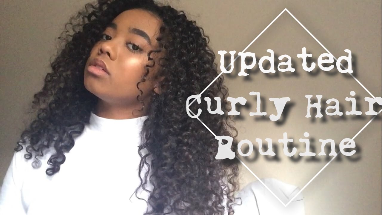 Updated Curly Hair Routine // 2017 - YouTube