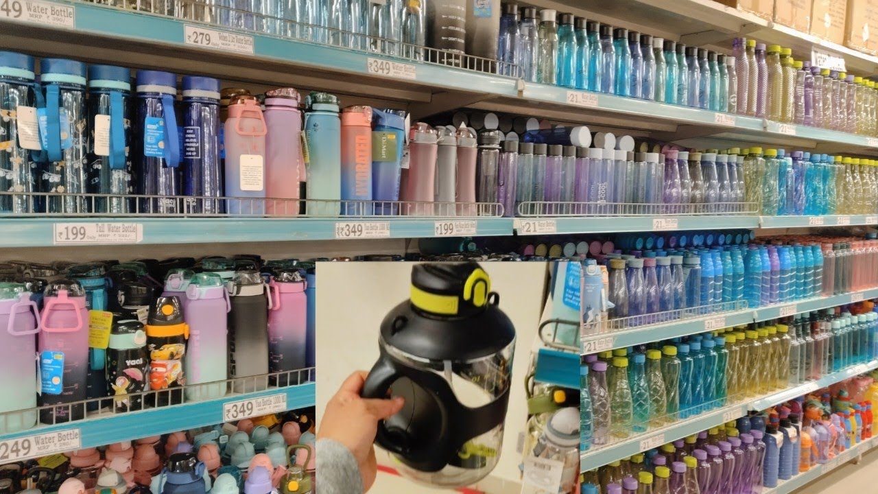 DMart School Items/latest collection of water Bottles/DMART latest tour ...