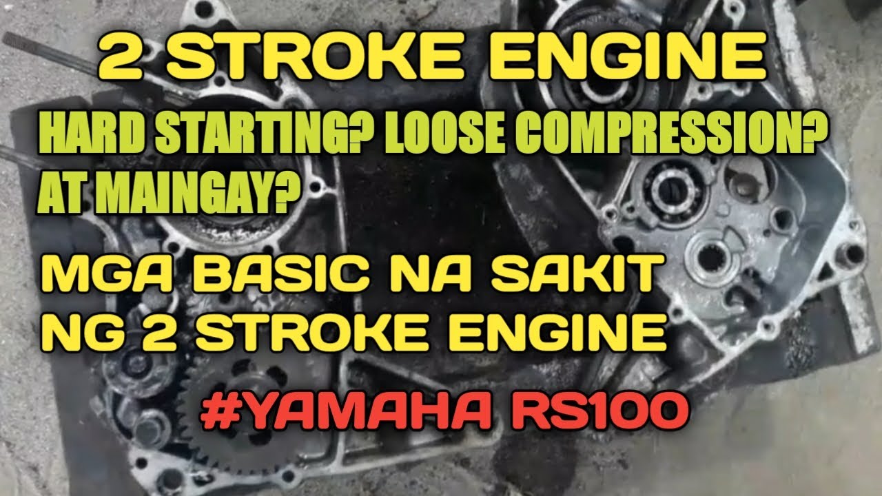 YAMAHA RS100 2 STROKE ENGINE OVERHAUL - YouTube