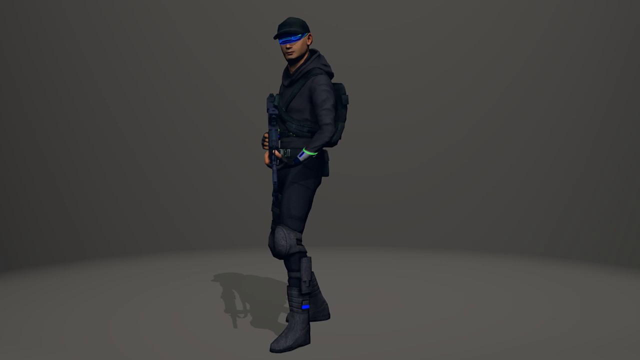 Soldier. 3D model, Blender, Photoshop - YouTube