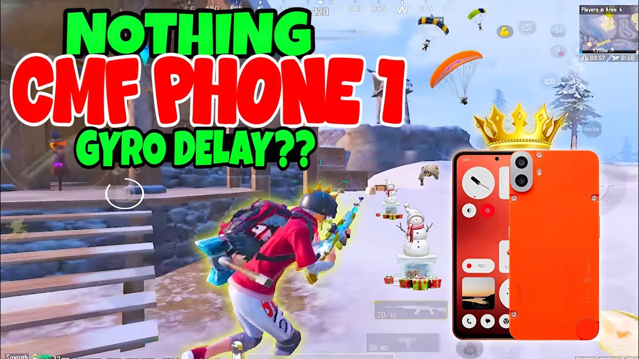 Nothing CMF phone 1🔥 bgmi test gyro delay?? | nothing CMF phone 1 pubg ...
