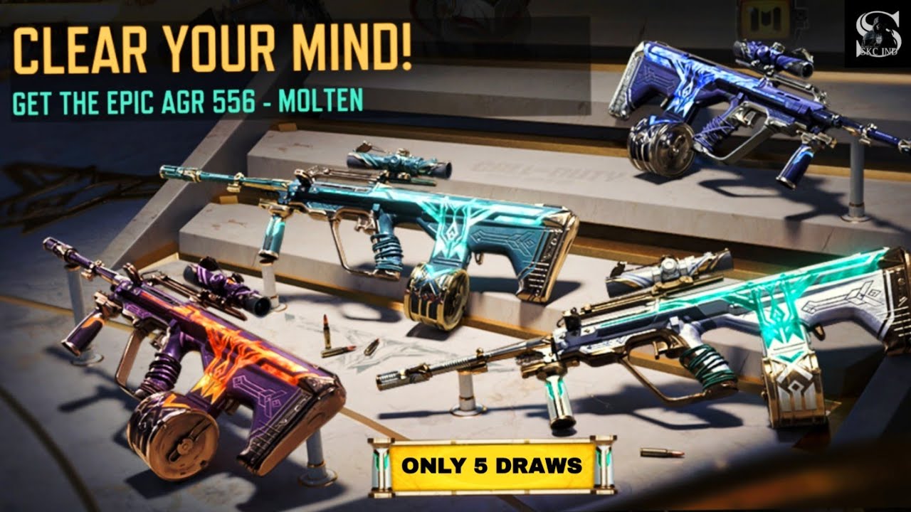 5 Free Draws on Dark Minds Strongbox COD MOBILE | AGR 556 CODM - YouTube