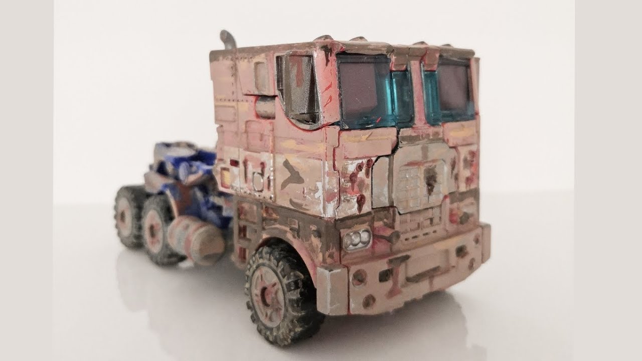 Transformers 4 Optimus Prime Damage Custom ... a modo mio - YouTube