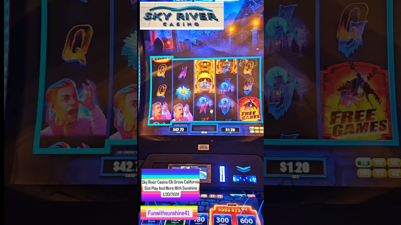 Sky River Casino Elk Grove California Frankenstein Slot Machine 1/30 ...