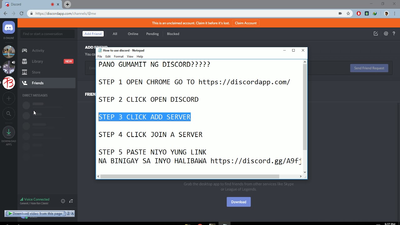 HOW TO USE DISCORD USING BROWSER - YouTube