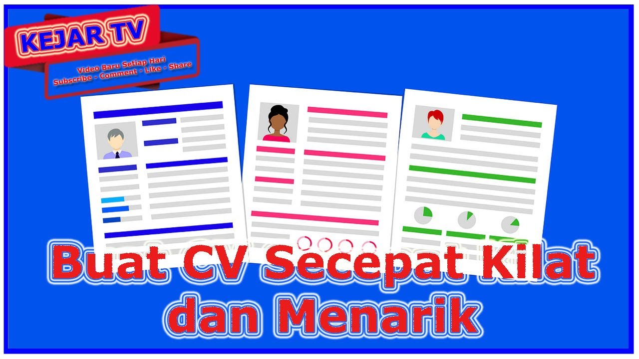 1 Menit Buat CV Menarik dan Pak HRD Tertarik Ketika Membacanya - YouTube