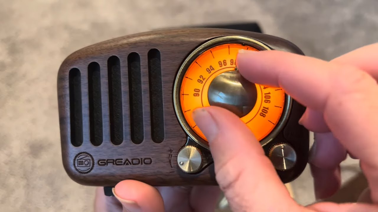 🔥REVIEW🔥 Greadio Vintage Radio Retro Bluetooth Speaker - Greadio Walnut ...