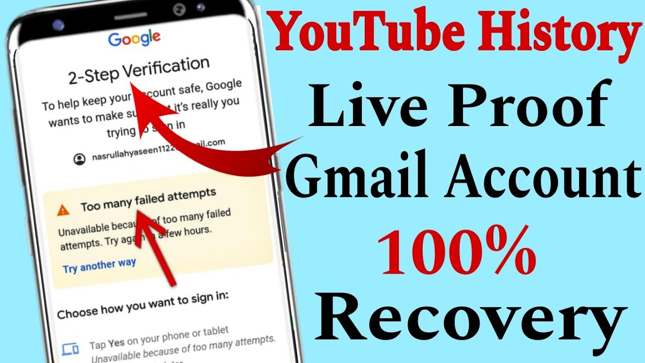 Too Many Failed Attempts Gmail | Too Many Failed Attempts Solution ...