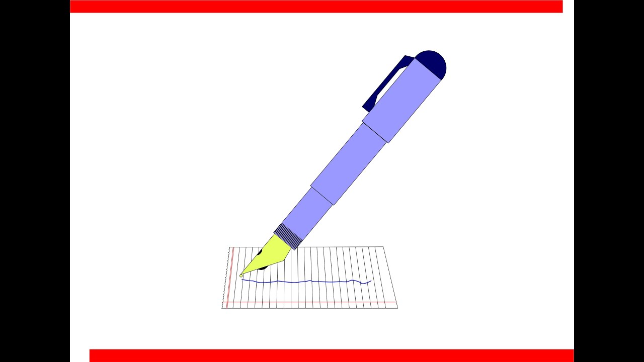 how to draw ink pen in corel draw 2020 || coreldraw tutorials - YouTube