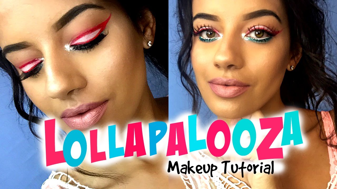 Lollapalooza Makeup Tutorial | Festival Makeup - YouTube