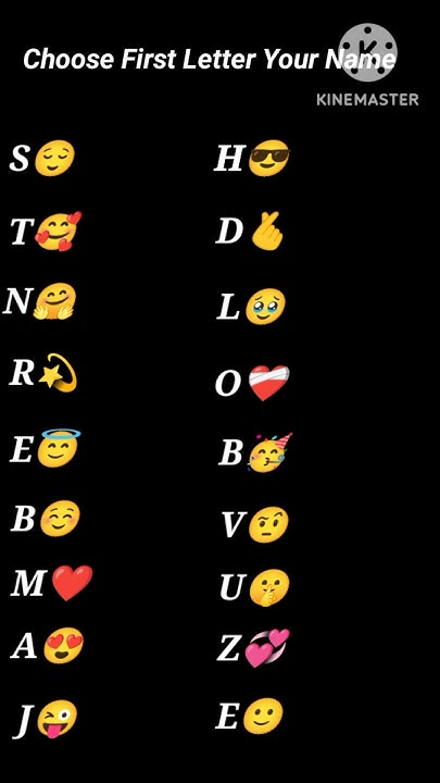 choose first letter your name - YouTube