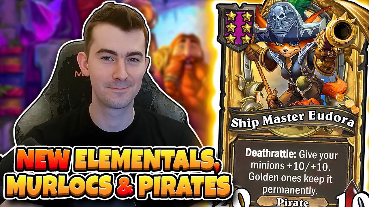 NEW Elemental, Murloc & Pirate Reveal! | Hearthstone Battlegrounds ...